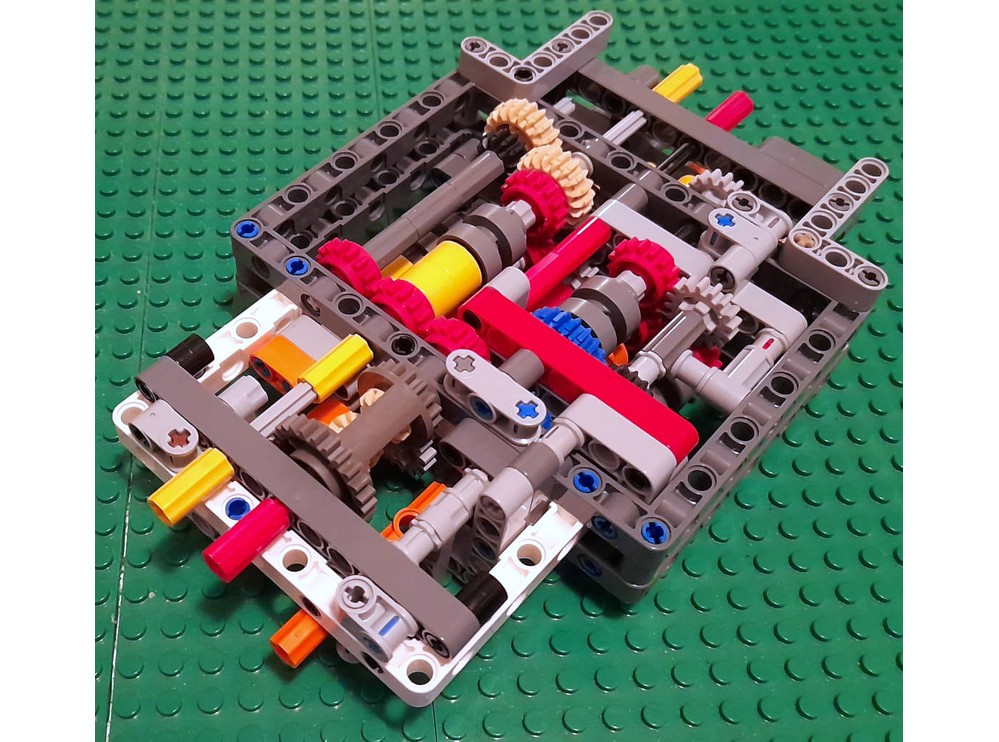 LEGO MOC R,N,1-8 Sequential Gearbox with Central Differential by ...