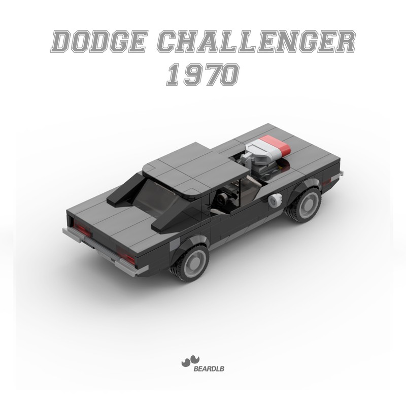 LEGO MOC 1970-Dodge-Challenger dark speed champions by beardLB ...
