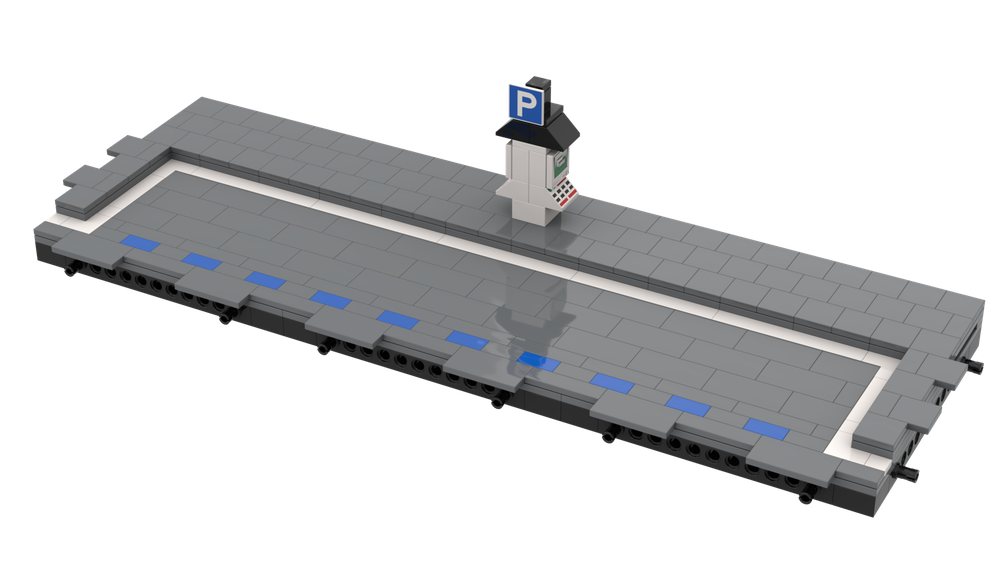 Lego Moc Brick Builders Road System Sidewalk Parking By Brick Builders