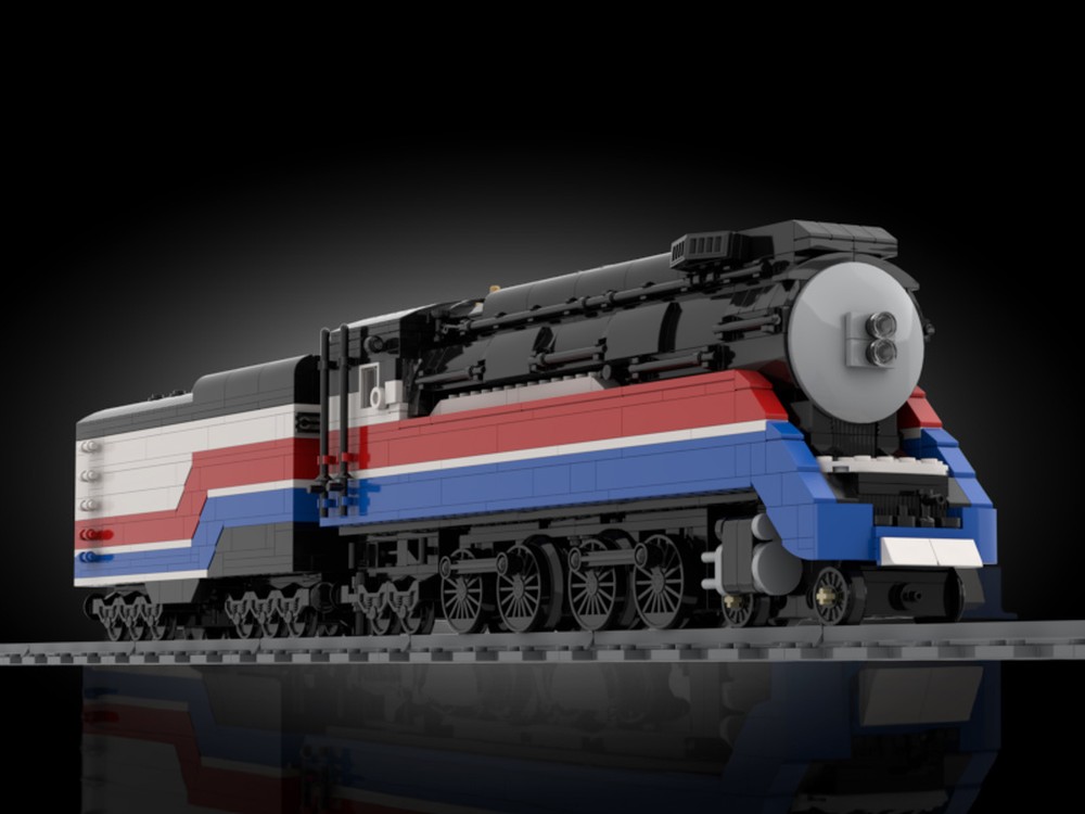 LEGO MOC Southern Pacific 4449 American Freedom Train by Mikey ...