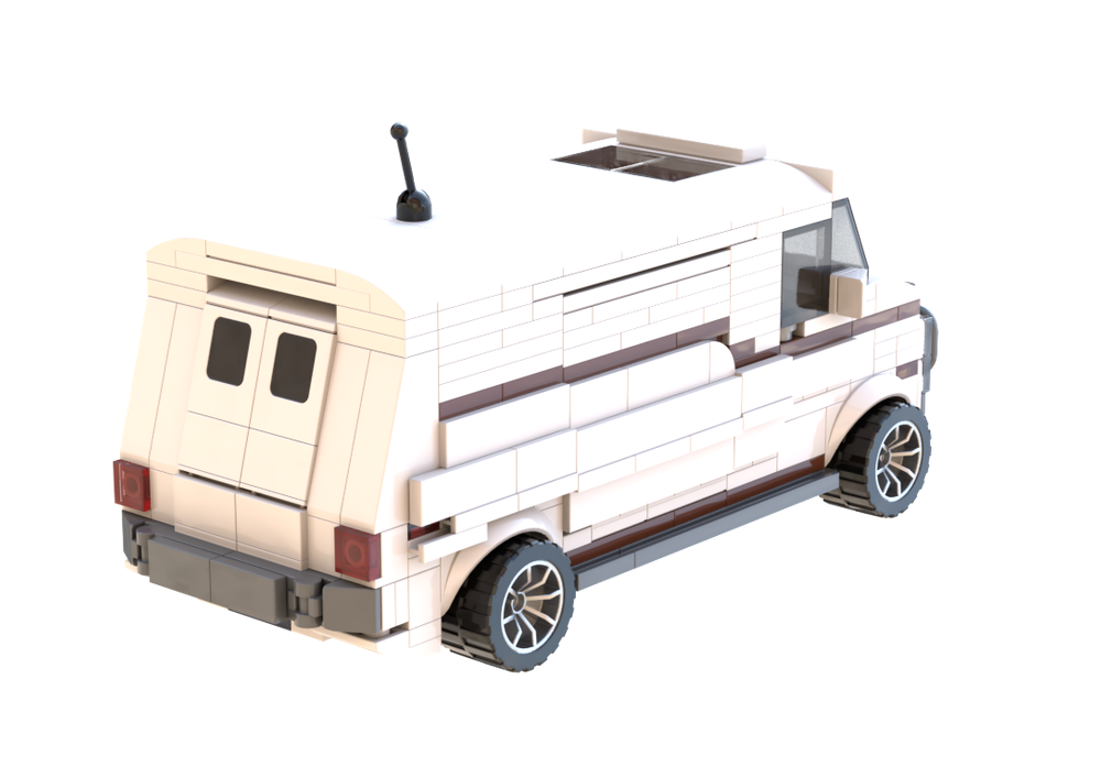LEGO MOC GMC Vandura Delivery Van - White/Reddish Brown Stripes by ...