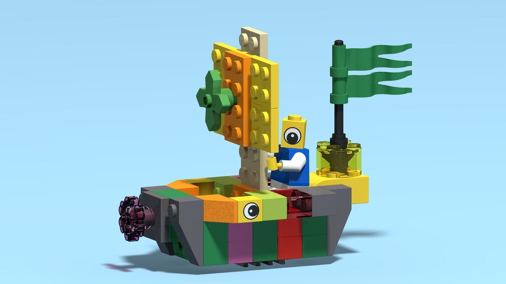 Lego Moc 2000409 1 A Serious Pirate Ship By Mattking4 Rebrickable