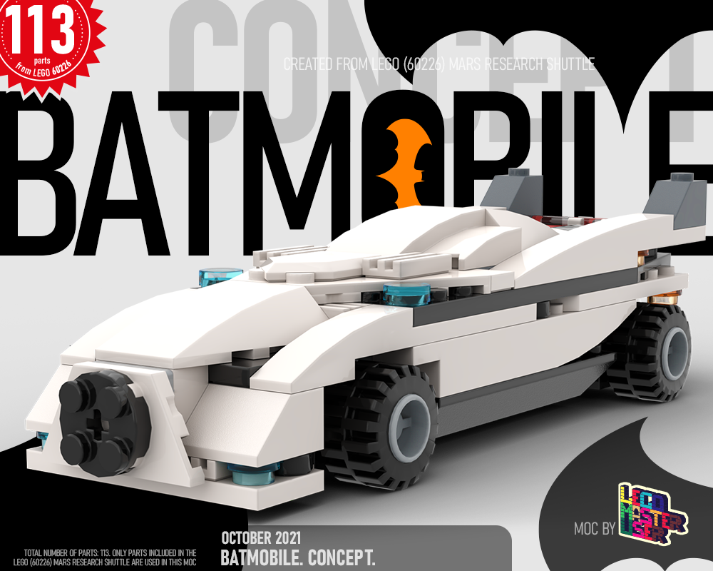 Lego Moc Batmobile Concept By Legomasteruser Rebrickable Build