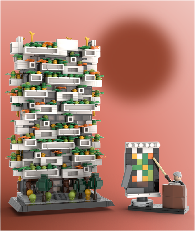 LEGO MOC Vertical Forest Tower - inspired by Stefano Boeri by the ...