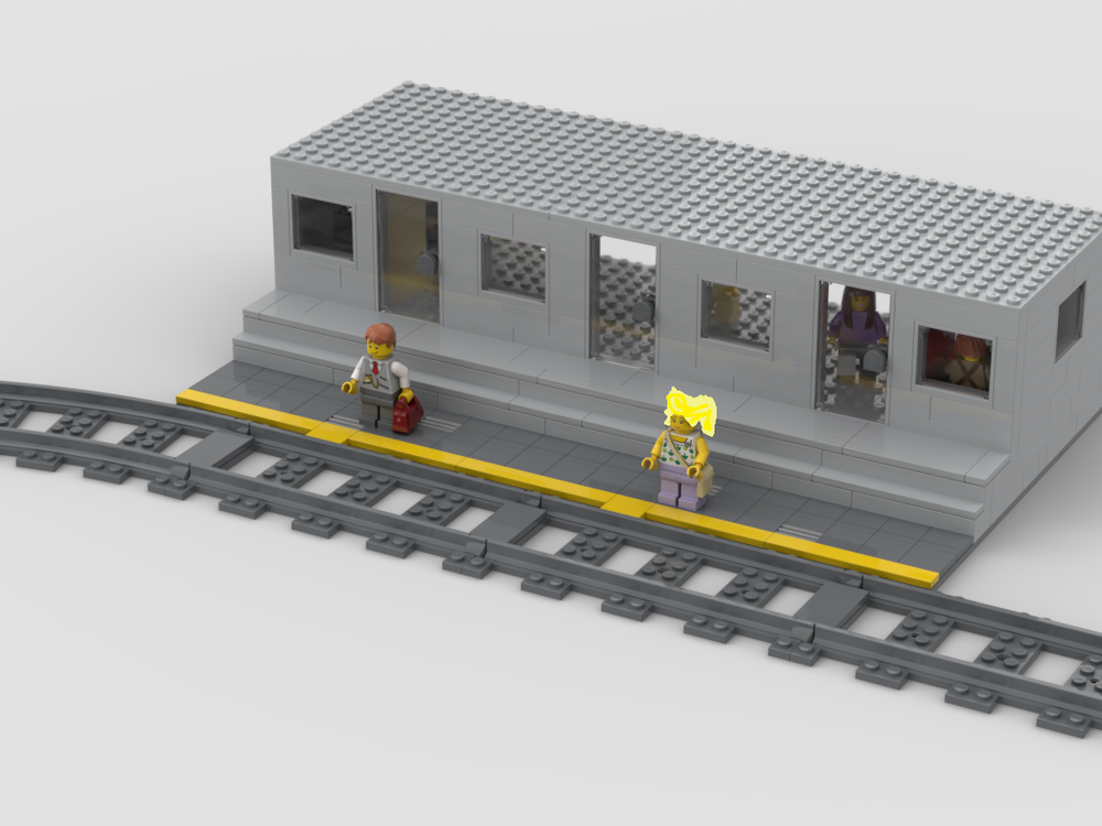 LEGO MOC Train station by Makary | Rebrickable - Build with LEGO