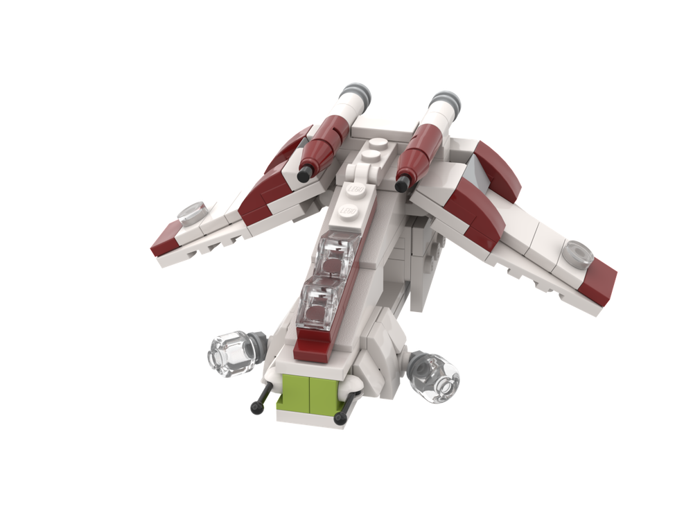 LEGO MOC Micro Republic Gunship by LifeInPiecesBrickShop | Rebrickable ...