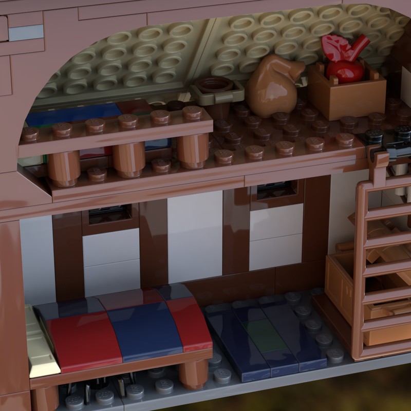 Lego Moc A Cozy Cottage By Bricksmakehappy Rebrickable Build With Lego