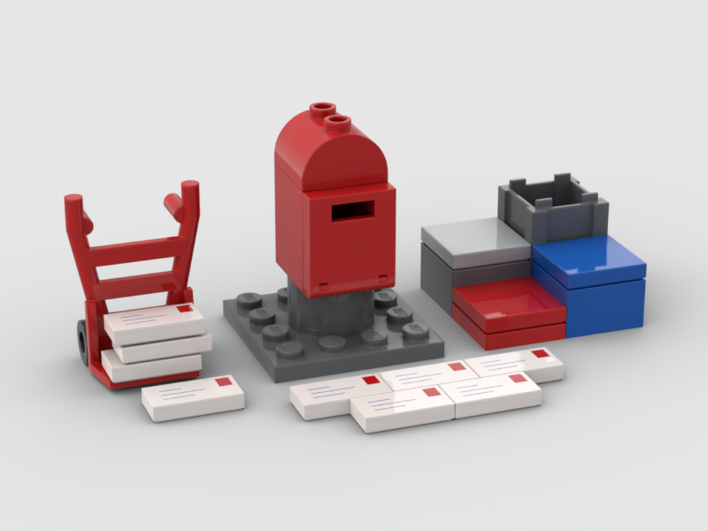 LEGO MOC Mail Van by HaulingBricks | Rebrickable - Build with LEGO