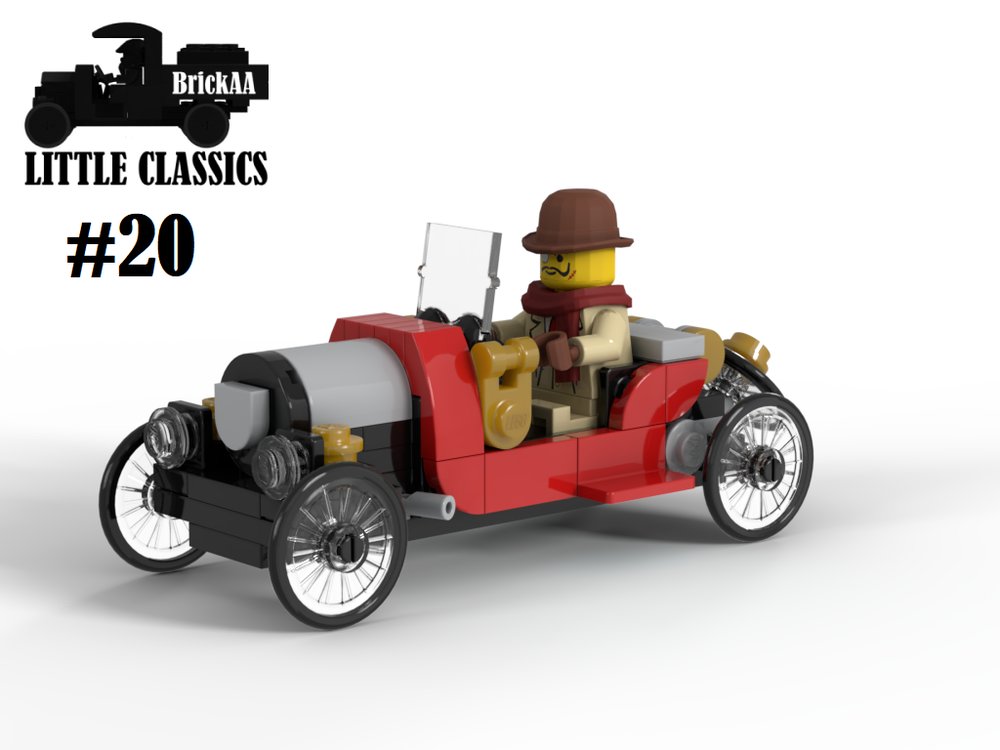 Lego Moc Little Classics 20 Red Roadster By Brickaa Rebrickable