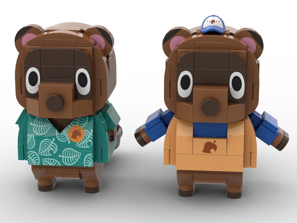 LEGO MOC Crossing Animal brickheadz Timmy & Tommy（粒狸、豆狸） by afterbrick ...