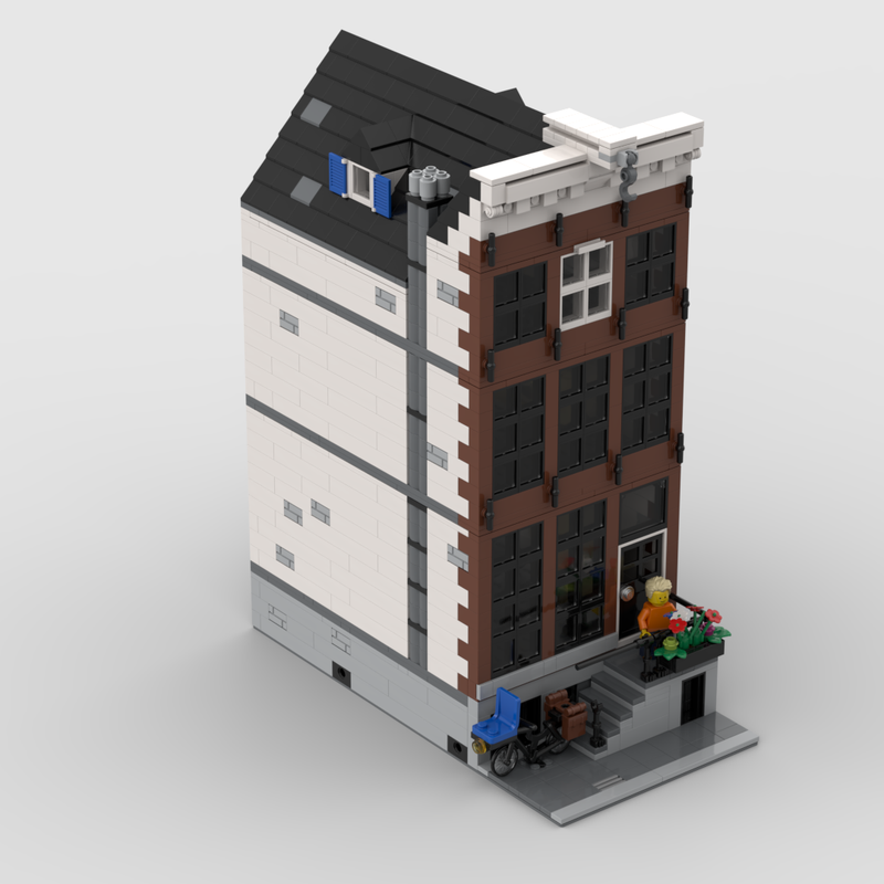 LEGO MOC Baksteengracht 123 (Dutch Canal Building, no interiors) by ...