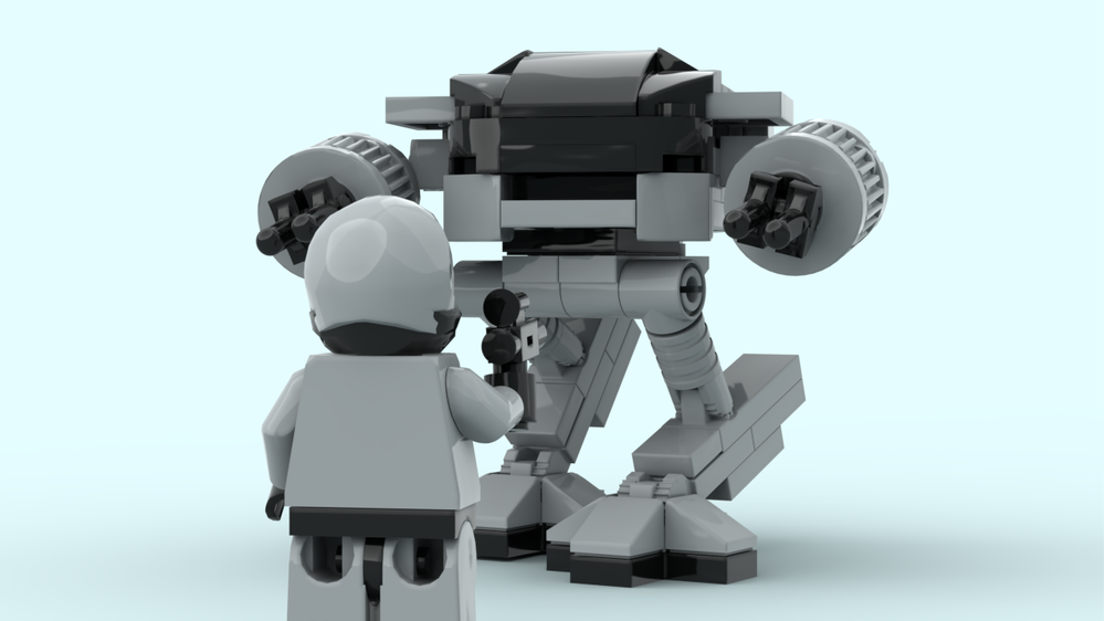 LEGO MOC ED-209 minifig scale by Pendra37 | Rebrickable - Build with LEGO