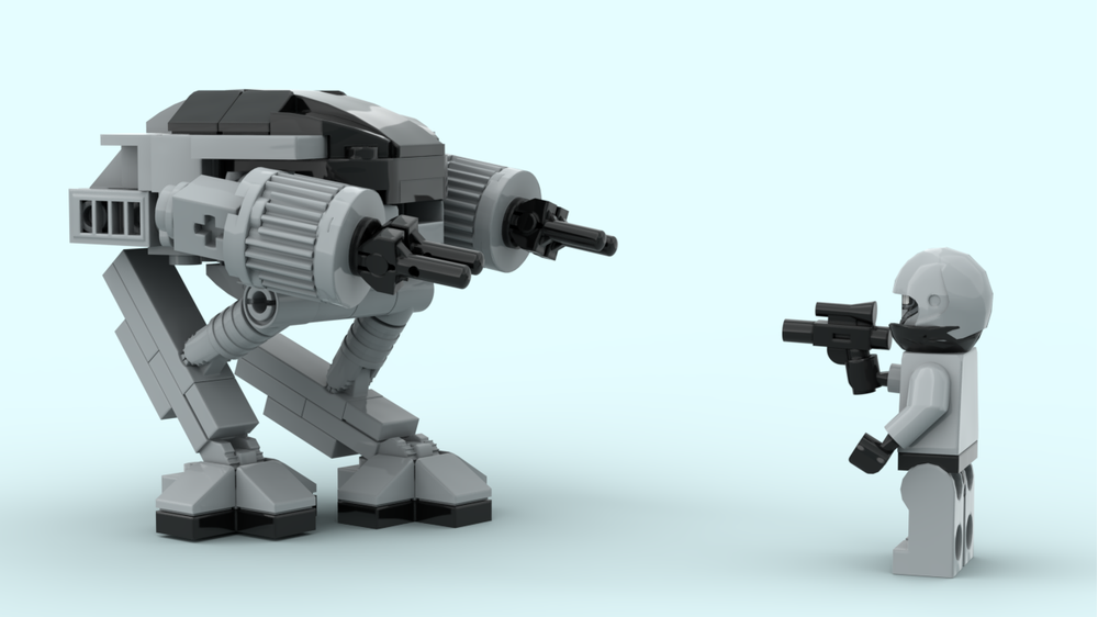 LEGO MOC ED-209 minifig scale by Pendra37 | Rebrickable - Build with LEGO