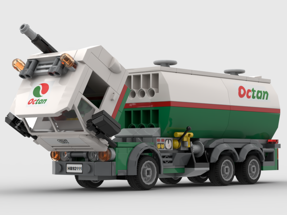 LEGO MOC Vintage Octan Tanker Truck by HaulingBricks | Rebrickable ...