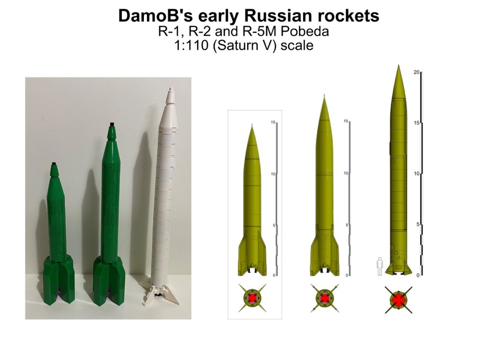 LEGO MOC DamoB's early Russian rockets by DamoB | Rebrickable - Build ...