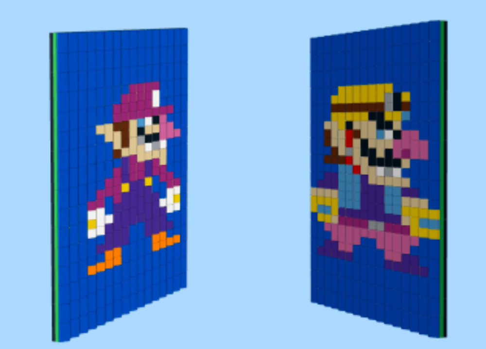 LEGO MOC WAH! (Wall) Art by BrixGoFar | Rebrickable - Build with LEGO