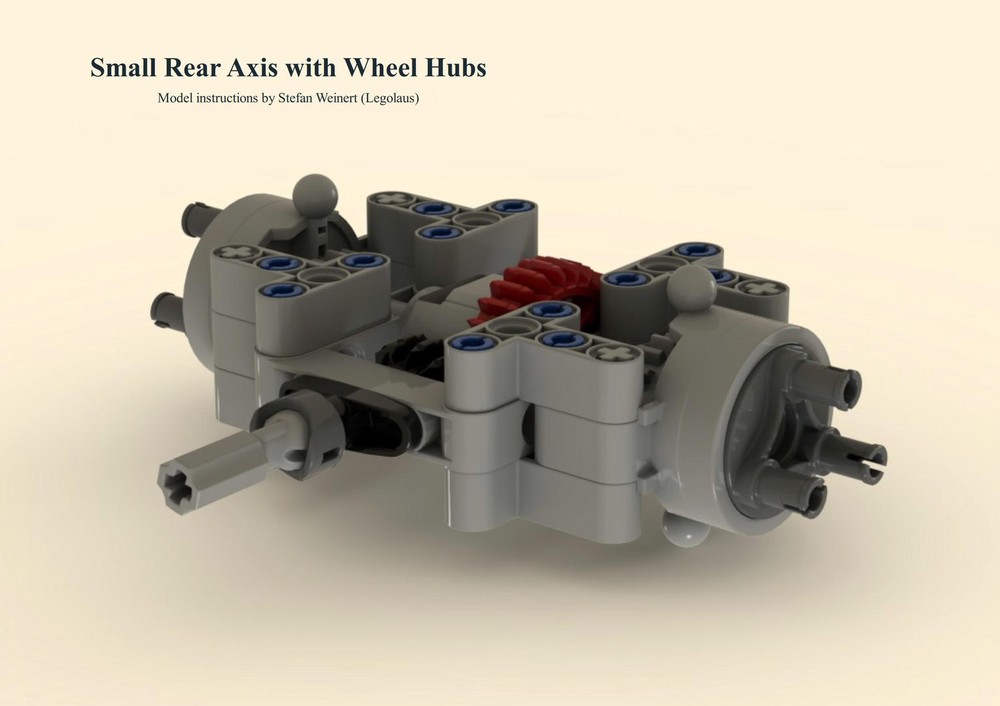 LEGO MOC Small Rear Axis with Wheel Hubs by legolaus | Rebrickable ...