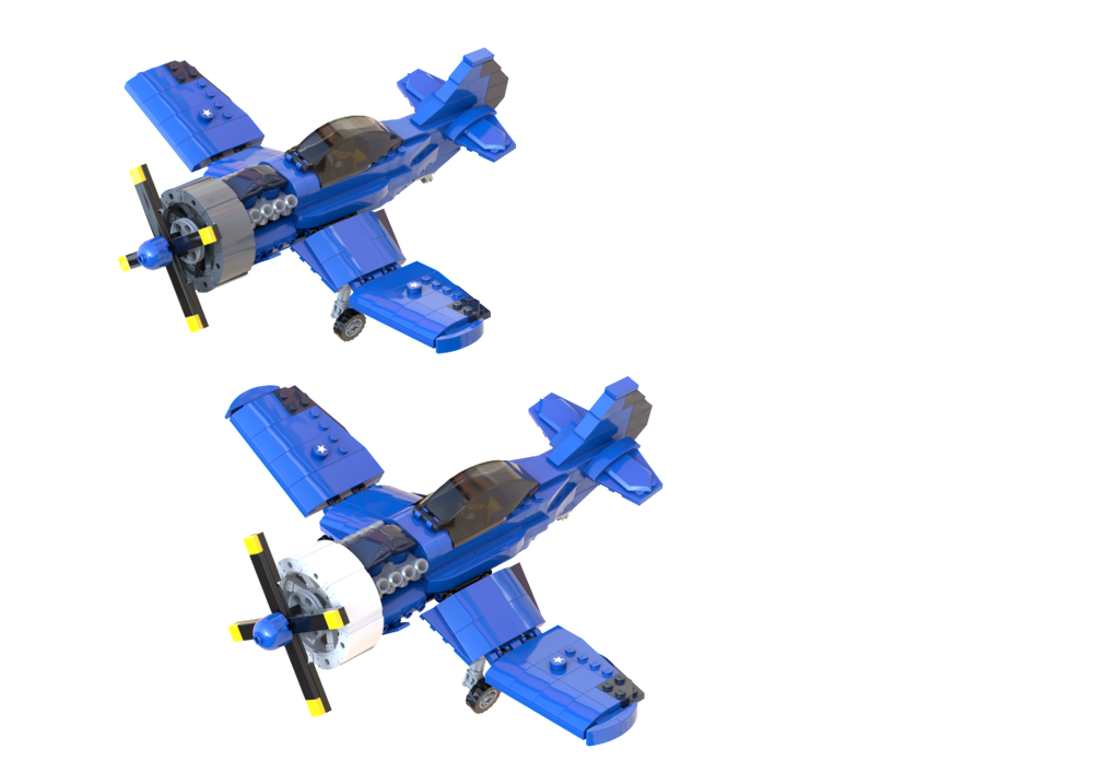 LEGO MOC Set #31094 Alt Build - F4U Corsair - All Blue by Brick.Mocman ...