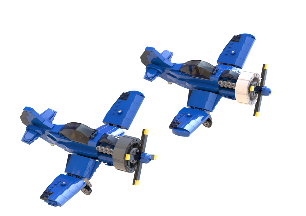LEGO MOC Set #31094 Alt Build - F4U Corsair - All Blue by Brick.Mocman ...