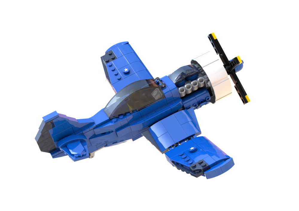 LEGO MOC Set #31094 Alt Build - F4U Corsair - All Blue by Brick.Mocman ...