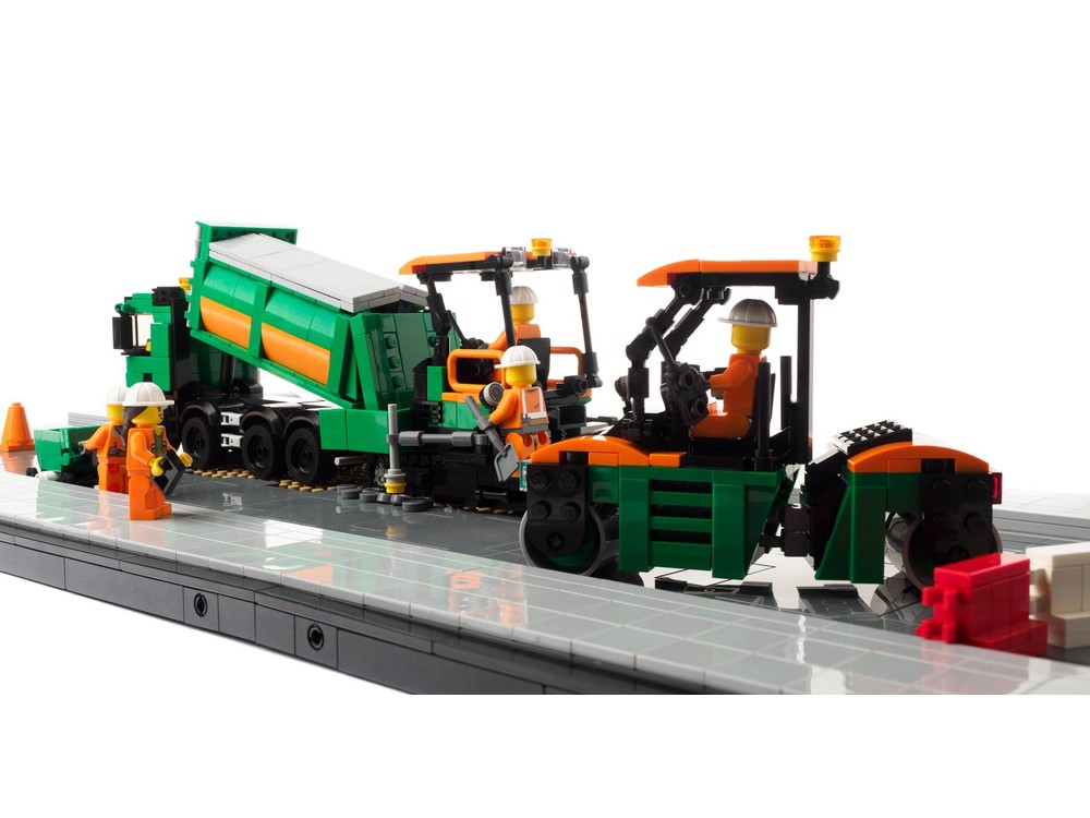 LEGO MOC Asphalt Compactor by EvertvW | Rebrickable - Build with LEGO