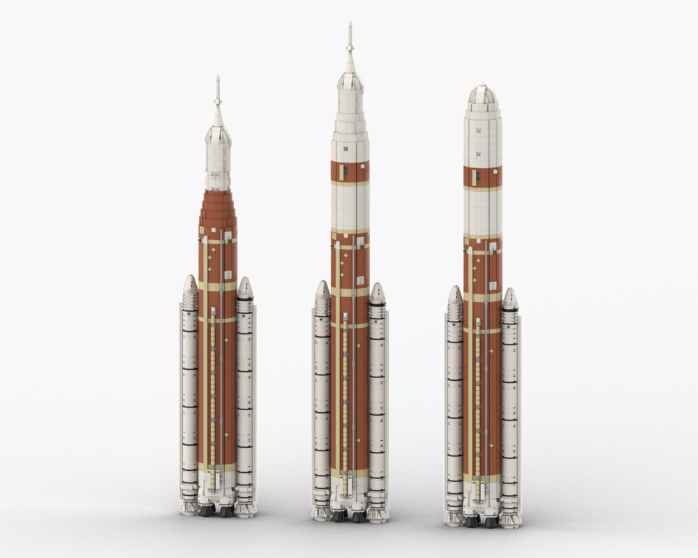 LEGO MOC NASA Space Launch System family (SLS) (1:110 scale) by saxus ...