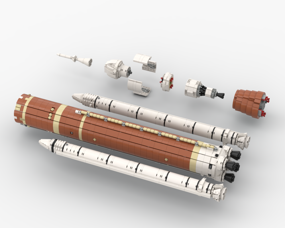 LEGO MOC NASA Space Launch System family (SLS) (1:110 scale) by saxus ...