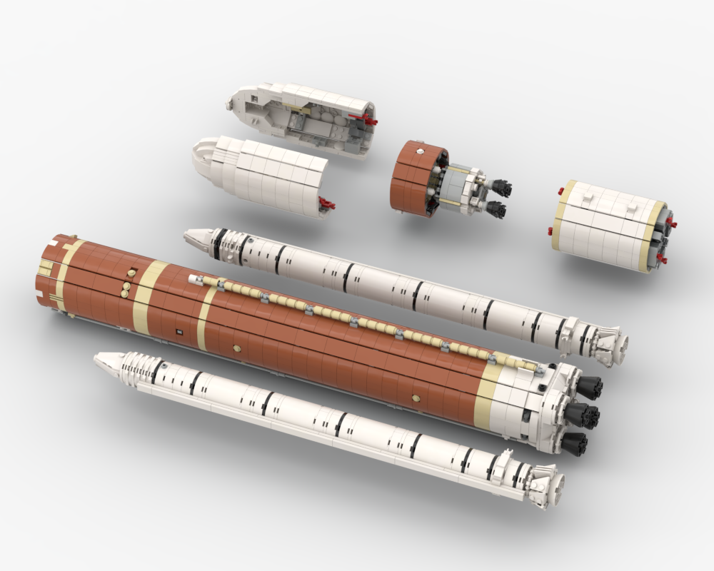 LEGO MOC NASA Space Launch System family (SLS) (1:110 scale) by saxus ...