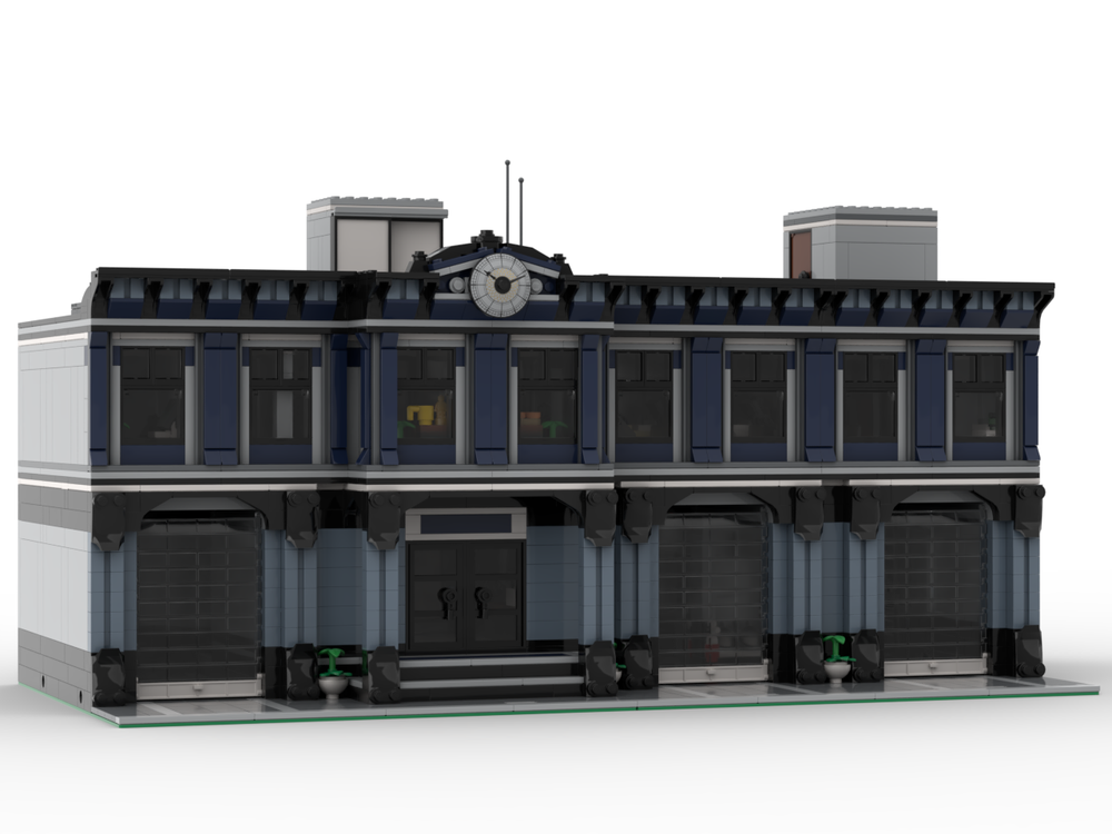 LEGO MOC Modular Police Station - Part 1 by Brick Artisan | Rebrickable ...