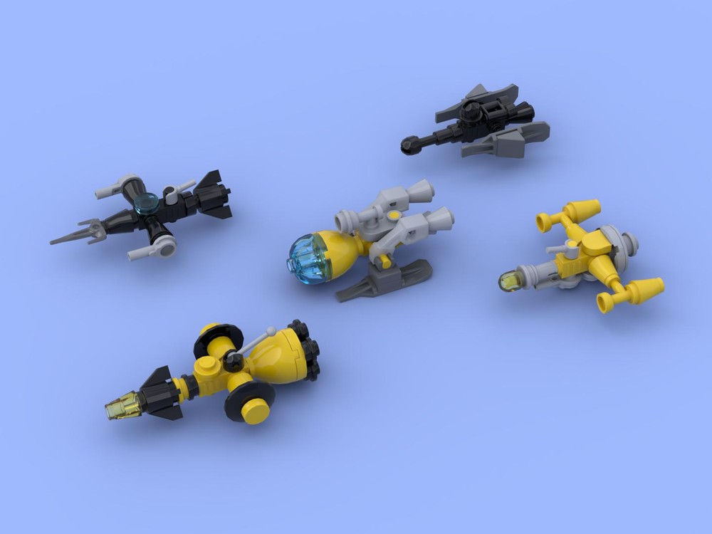 LEGO MOC Nano spacecrafts (Drill series) by aquir | Rebrickable - Build ...
