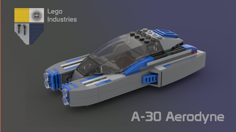 LEGO MOC A-30 Aerodyne (blue version) by Lego_Industries | Rebrickable ...
