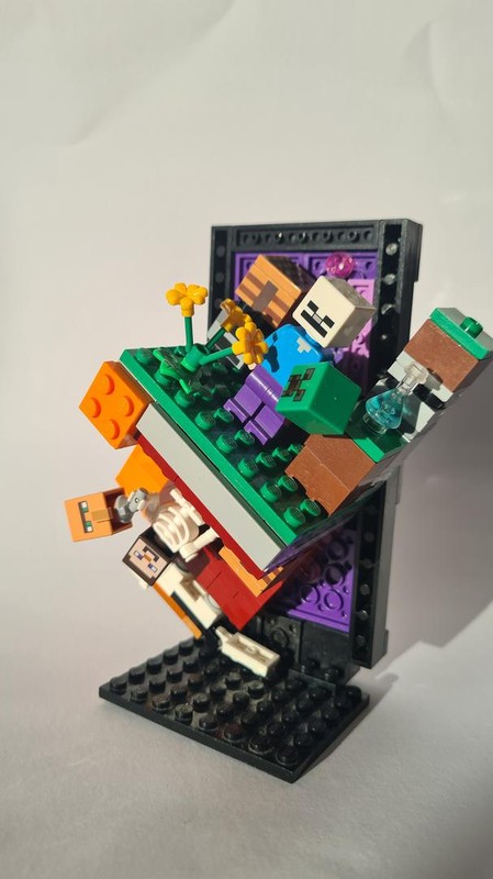 LEGO MOC 8x8 Minecraft upside down world by RudaisVells | Rebrickable ...