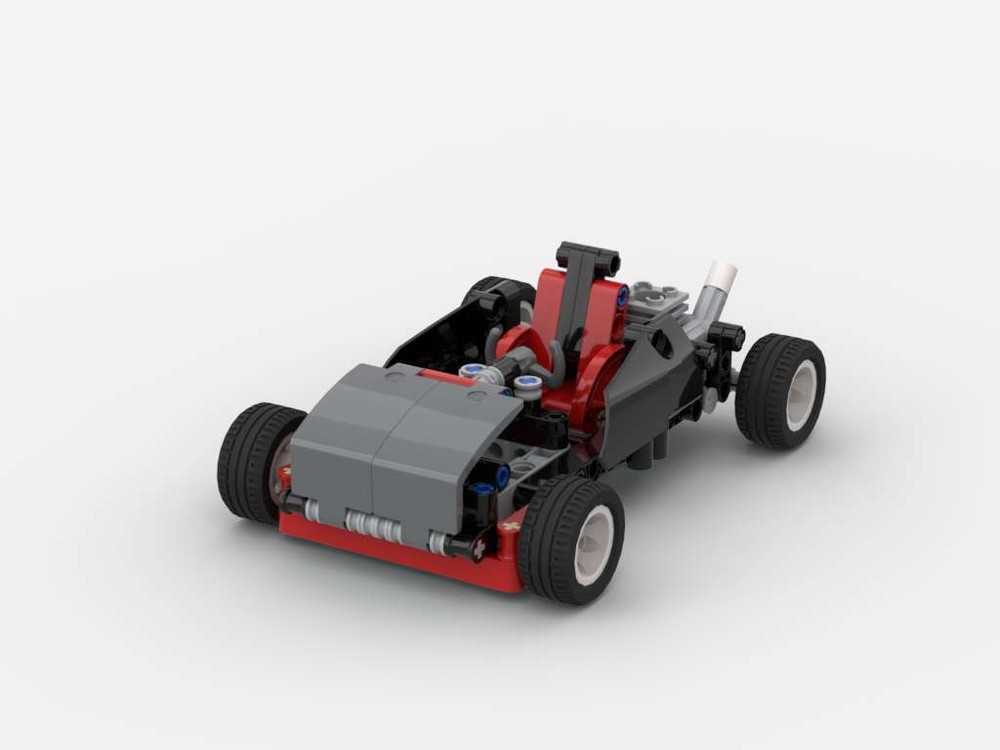 LEGO MOC Go Kart with functional steering wheel and engine by Viernes ...