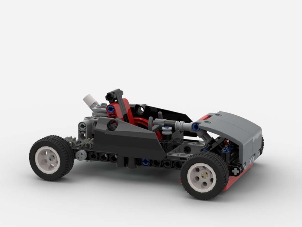 LEGO MOC Go Kart with functional steering wheel and engine by Viernes ...