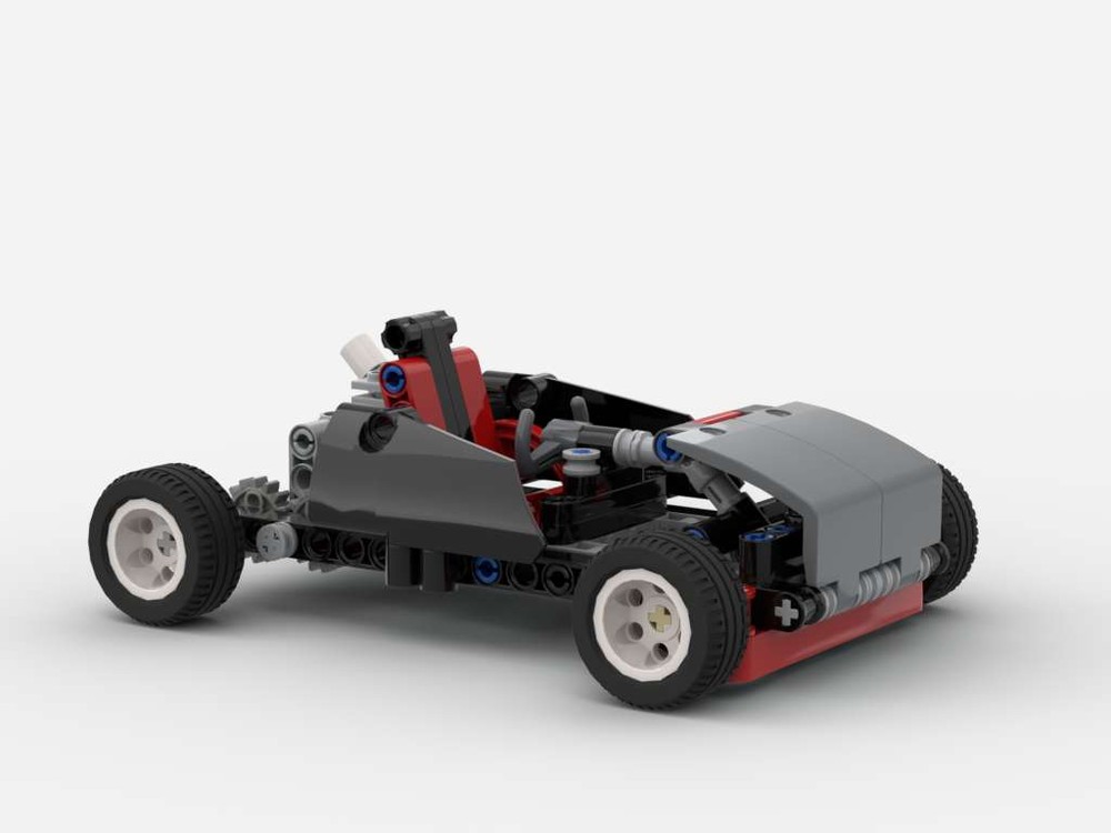 LEGO MOC Go Kart with functional steering wheel and engine by Viernes ...