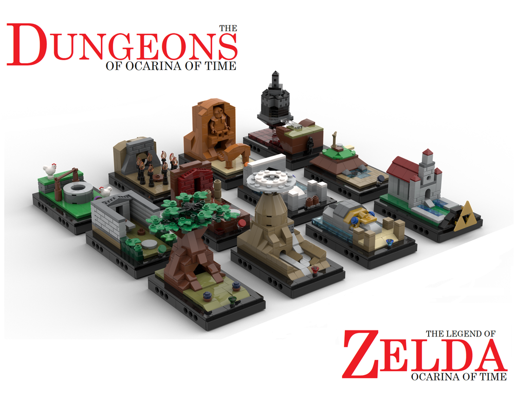 Lego Moc The Dungeons Of Ocarina Of Time By Emilmu Rebrickable