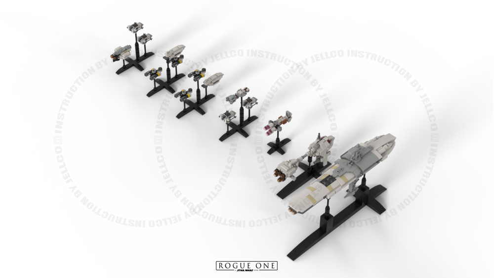 LEGO MOC UltraMicro size Battle of Scarif : Raddus' FLEET by jellco ...