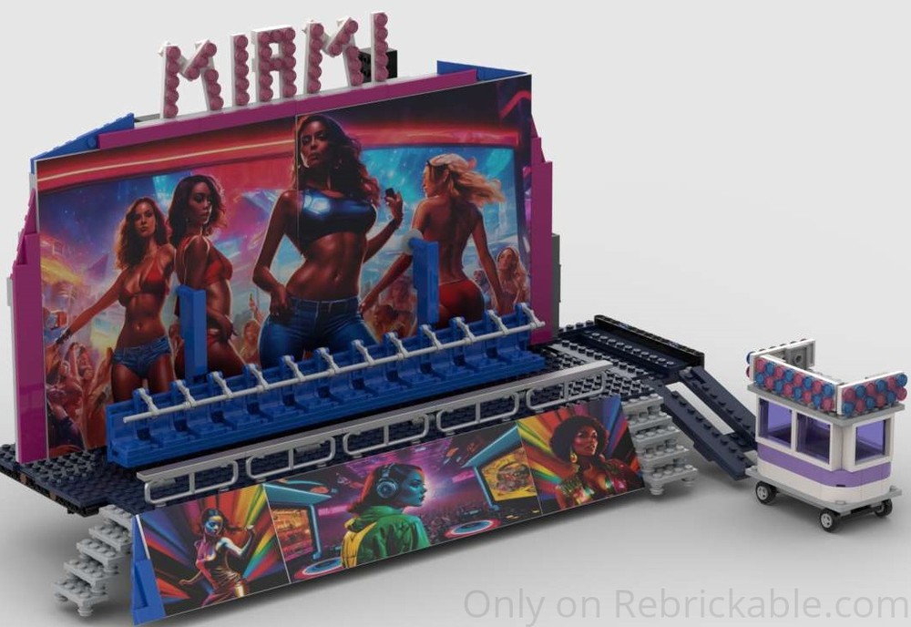 LEGO MOC Miami Fairground Ride by Gdale | Rebrickable - Build with LEGO
