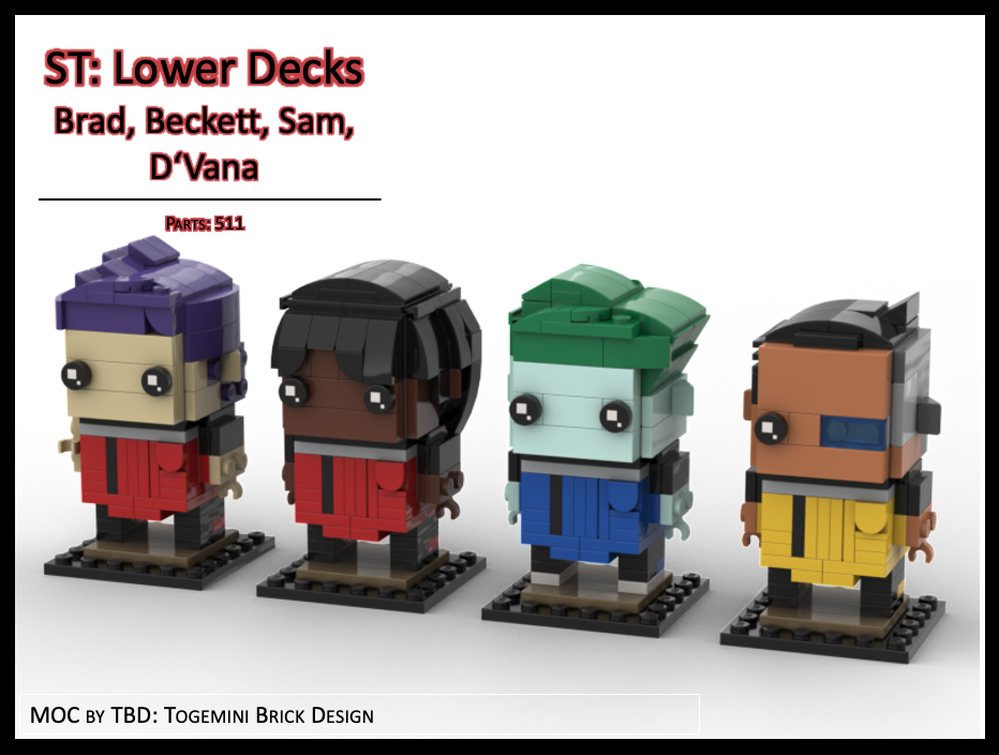 LEGO MOC ST: Lower Decks - Boimler, Mariner, Tendi, Rutherford ...