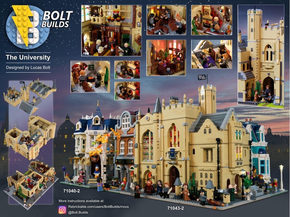LEGO MOC The University - Alternative to 71043 by BoltBuilds ...