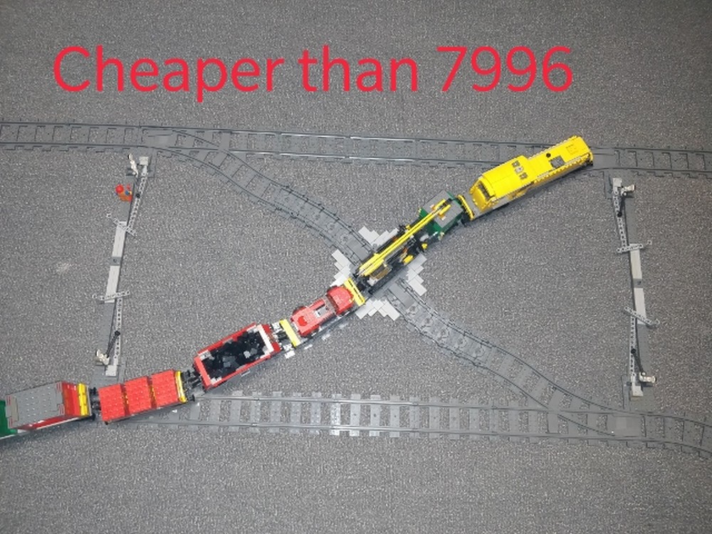 LEGO MOC Custom Double Crossover Track 7996 by Brick Forge ...