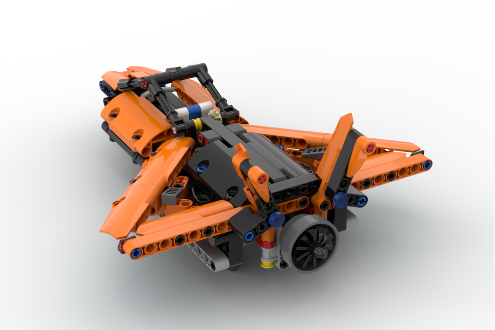 LEGO MOC 42120 Jet Plane by Nequmodiva | Rebrickable - Build with LEGO