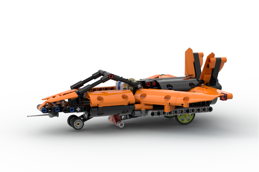 LEGO MOC 42120 Jet Plane by Nequmodiva | Rebrickable - Build with LEGO