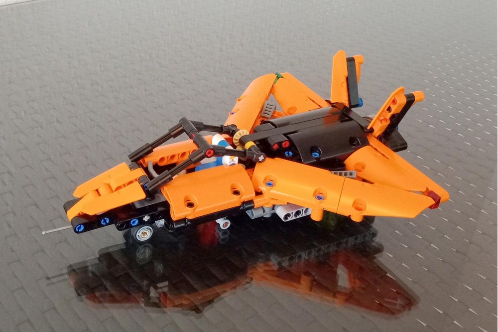LEGO MOC 42120 Jet Plane by Nequmodiva | Rebrickable - Build with LEGO
