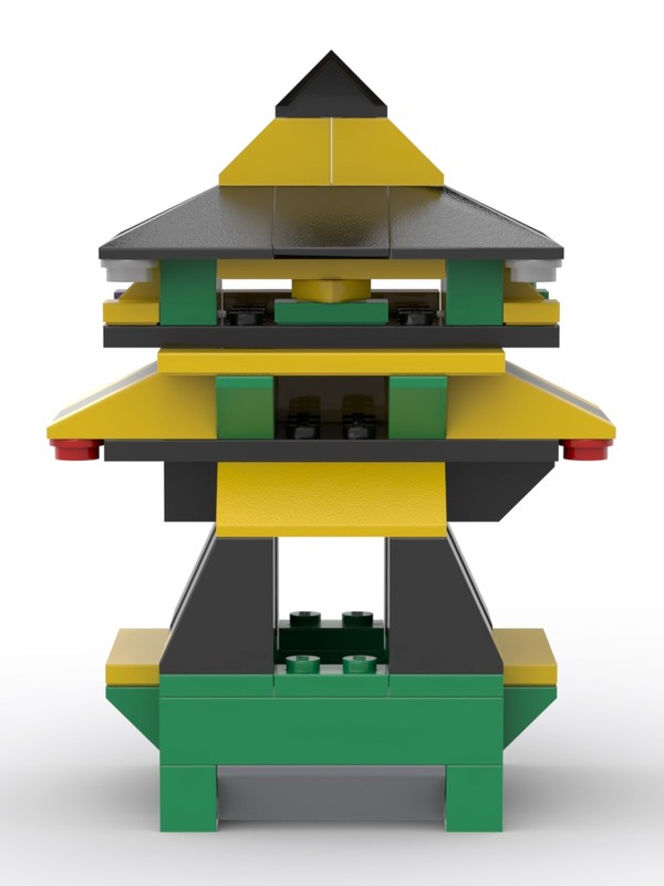 Lego Moc 40032 Pagoda By Crazy8ron Rebrickable Build With Lego