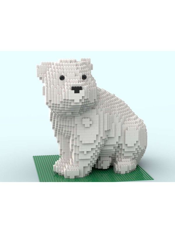 Lego Moc Lego Polar Bear Sitting 2021 By Wilmottslego Rebrickable