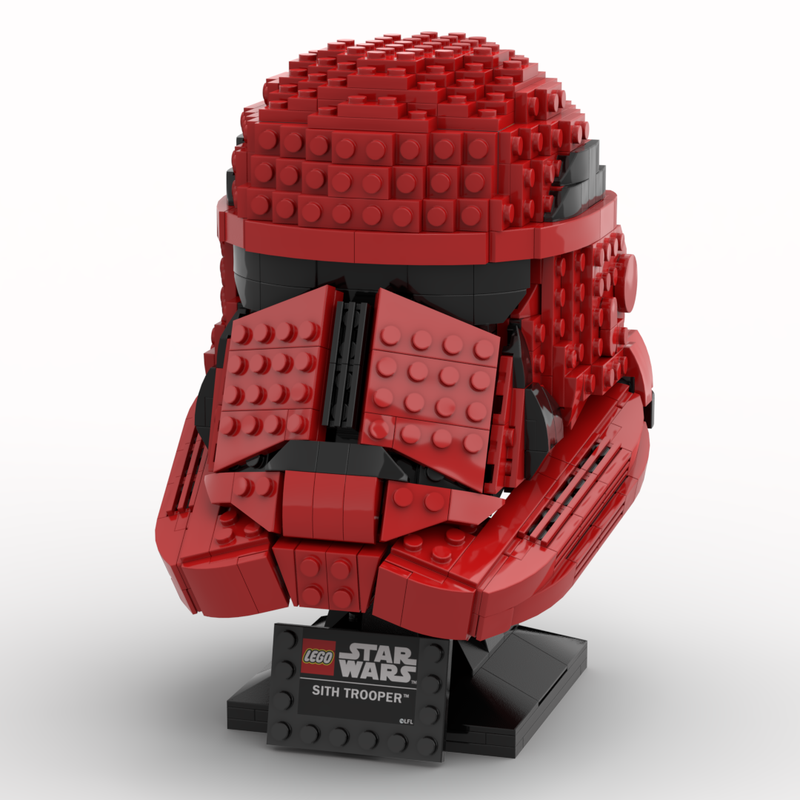 LEGO MOC Sith Trooper Helmet - SW Lego Helmet Collection Style by Albo ...