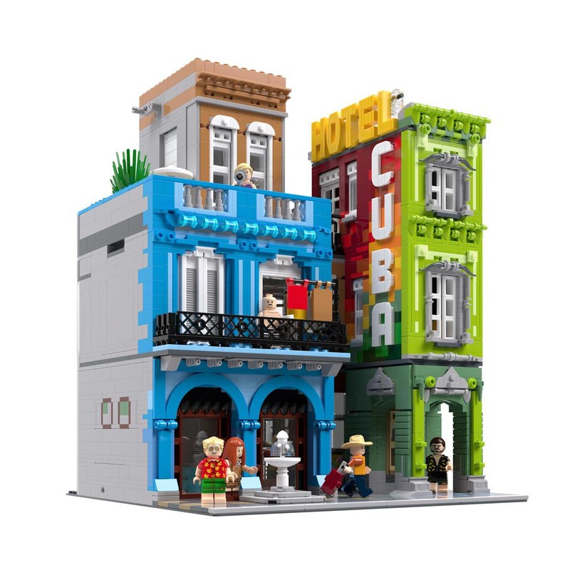 LEGO MOC-92837 Cuba Hotel by BrickAtive | Rebrickable - Build with LEGO