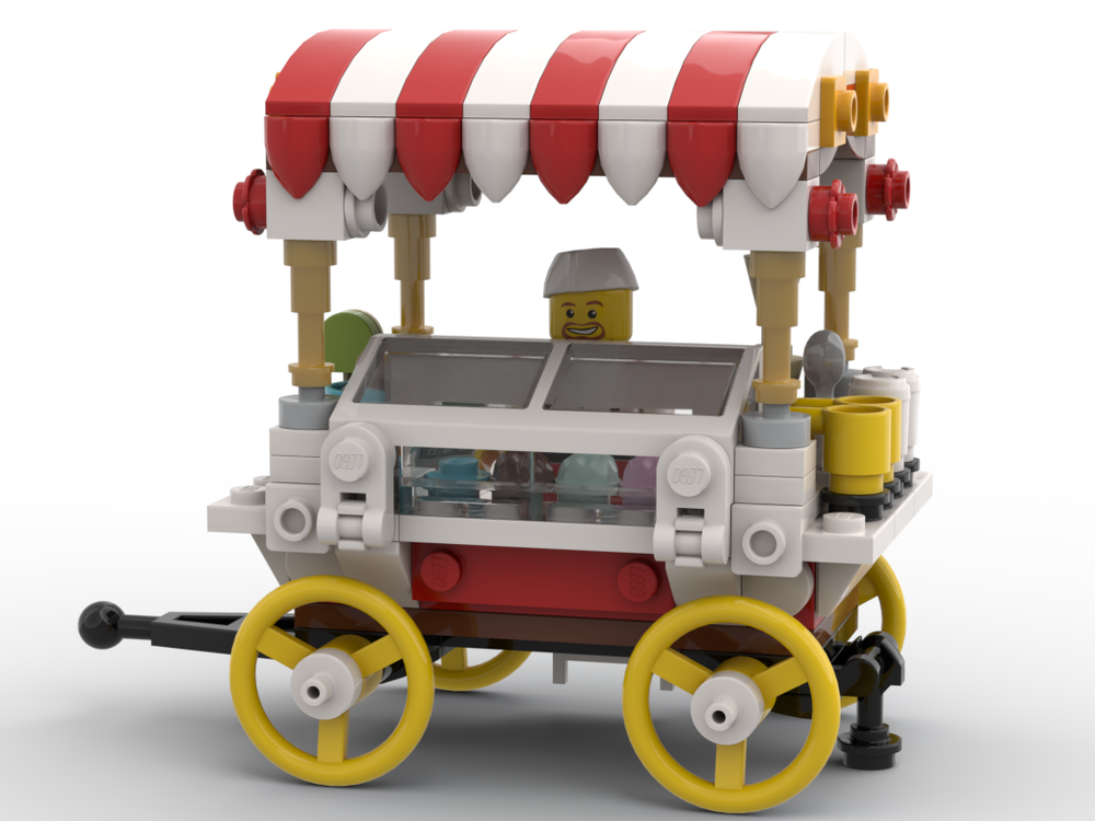 Lego Moc Ice Cream Cart By Huebre Rebrickable Build With Lego