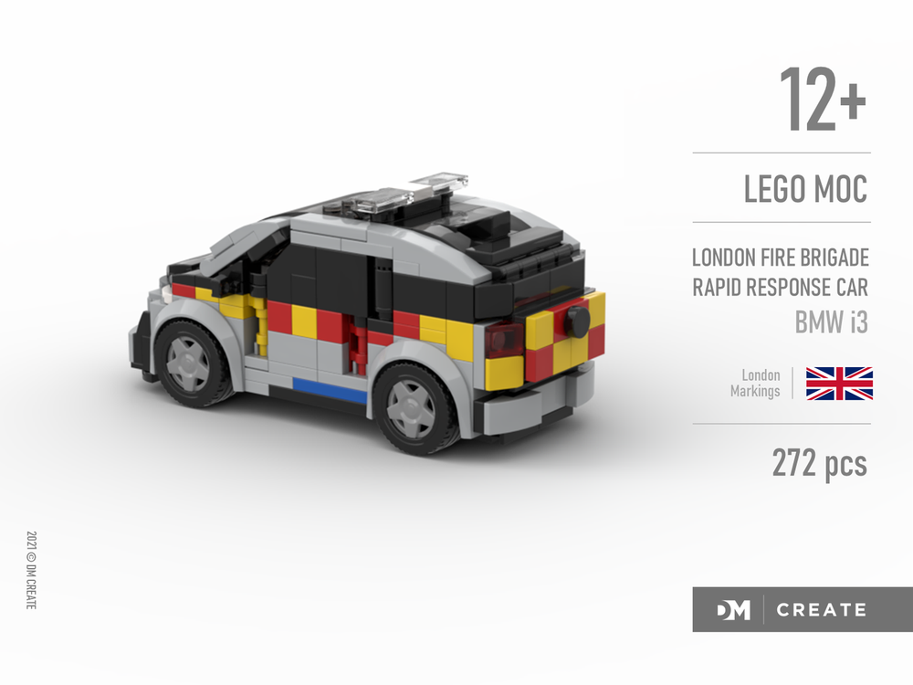 LEGO MOC London Fire Brigade LFB - BMW i3 rapid response car by ...